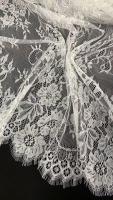 China Wholesale DIY White French Lace Trimming Water-Soluble Eyelash Lace for Wedding Dresses Bags Magnificent Wedding Accessories for sale