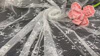 China High Quality French Lace FabricTulle Lace Nylon Spandex for Wedding Evening Dress for sale