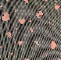 China Fashion Dress Love Shape Print Tulle Mesh Fabric and Big /Small Dot Mesh Net Fabric for Clothes Wedding Dress for sale