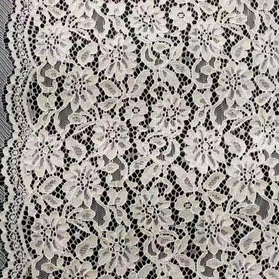 China Women's Clothing Fabric New Design Nylon Spandex Elastic Artificial Silk French Embroidery Lace for sale