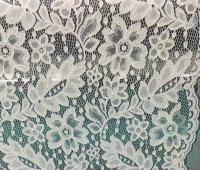 China 150cm French Lace Fabric Nylon +spandex Laser embroidery fabric for Bridal Gown Wedding for sale