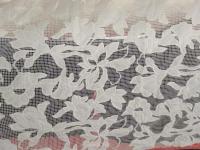 China 150cm French Lace Fabric Nylon +spandex Laser embroidery fabric for Bridal Gown Wedding for sale