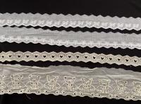 China High Quality Chicken  Lace Trim 100% Cotton  Embroidery for Child Skirt & Shoes & Bags for sale