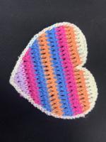 China 6.5cm Machine-made Embroidered  Heart Motif Lightweight Mini Sew-on Patches for DIY Clothing Bags for sale