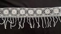 China Eco-friendly Water Soluble Embroidery Polyester Lace with Tassels for Women's Skirts Bags & Shoes for sale
