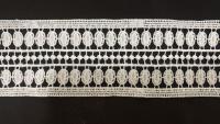 China Water Soluble 100% Polyester Embroidery Lace Trim with Milk Yarn Design for Dresses and Garment Use for sale