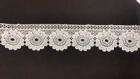 China Water Soluble Embroidery Polyester French Lace Trim Eco-Friendly Tirm Accessories for Women's Clothing Fabric Decoration for sale