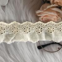 China 100% Cotton Embroidered  CHICKEN Lace Trimming Accessories for Dresses Clothing for sale