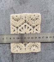 China Cording Embroidery Patches Hollow Out Soft Cotton Crochet Knit for Suit Clothing for sale