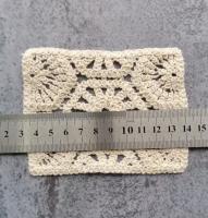 China Cording Embroidery Patches Hollow Out Soft Cotton Crochet Knit for Suit Clothing for sale