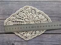 China Handmade 100% Cotton Knitted Embroidery Crochet Placemat Customizable Size Patches for sale