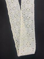 China 100% Cotton 4cm/6cm  bar Code Chicken Embroidery Lace Tirm for Children's Garments for sale