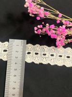 China Water Soluble 3cm Soft Chicken Embroidery Lace Fabric Cotton  for Garment Accessories for sale
