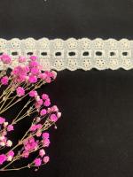 China Water Soluble 3cm Soft Chicken Embroidery Lace Fabric Cotton  for Garment Accessories for sale