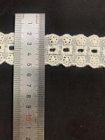 China Water Soluble 3cm Soft Chicken Embroidery Lace Fabric Cotton  for Garment Accessories for sale