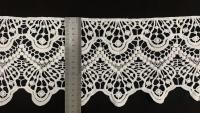 China French Lace Embroidery Trim - Polyester Milk Silk Floral Patterns for Women's Clothing & Accessories for sale
