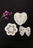 China Bow Shaped Heart- Shaped Milk Yarn Patches for Women's Clothing Like Sweaters and Cardigans for sale