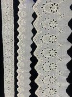 China Classic Style Ladies' Dress Suits Chicken Pattern Embroidered Lace Trim Total Width 14cm Pattern 11cm+3cm Blank Chicken Lace for sale