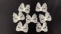 China 3D Bow and Flower Cotton Patches Lace Embroidery Flower Diy Handwork on Clothing  Accessories for sale