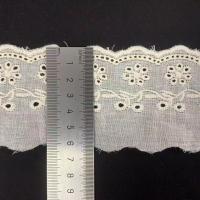 China Water-Soluble Barcode Cotton Lace for Home Decor & Children's Accessories Soft Embroidery Hollow Lace Design for sale
