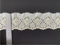 China Water-Soluble Barcode Cotton Lace for Home Decor & Children's Accessories Soft Embroidery Hollow Lace Design for sale
