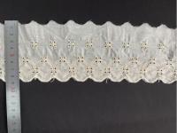 China Water-Soluble Barcode Cotton Lace for Home Decor & Children's Accessories Soft Embroidery Hollow Lace Design for sale