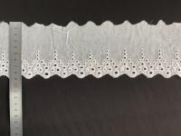 China Water-Soluble Barcode Cotton Lace for Home Decor & Children's Accessories Soft Embroidery Hollow Lace Design for sale