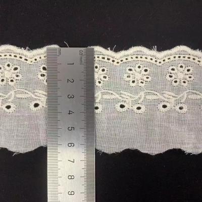 China Water-Soluble Barcode Cotton Lace for Home Decor & Children's Accessories Soft Embroidery Hollow Lace Design for sale