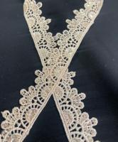 China 2.5CM-4.5CM Embroidered Sequins Polyester Lace Trim for Ladies' Dresses Lace Accessories for sale