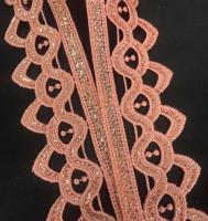 China 2.5CM-4.5CM Embroidered Sequins Polyester Lace Trim for Ladies' Dresses Lace Accessories for sale