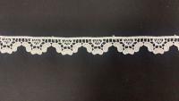 China 3cm Polyester Lace Trim Embroidered Lace Garment Accessories for Ladies' Dress for sale