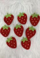 China Fruit Strawberry Pattern Embroidery Patch Size Can Be Customized  Patch for Children's Garments and Shoe Decoration for sale