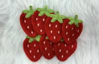 China Fruit Strawberry Pattern Embroidery Patch Size Can Be Customized  Patch for Children's Garments and Shoe Decoration for sale