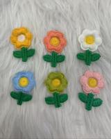 China Wholesale Customized Daisy/rose/flower Embroidery Patches Flower  Iron-on Embroidery for Kids Clothing  Hats  Shoe Decoration for sale
