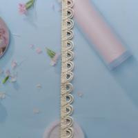 China 2CM Cotton Lace Trim Water-Soluble Lace Accessory Crochet Lace  for Ladies' Garments for sale