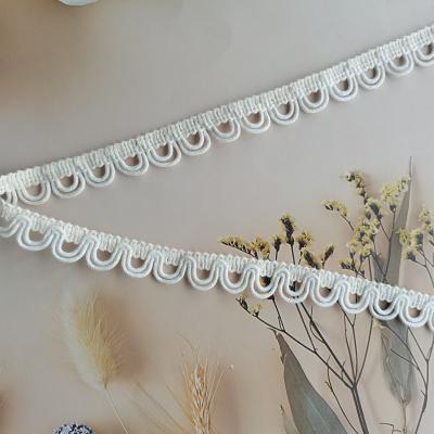 China 2CM Cotton Lace Trim Water-Soluble Lace Accessory Crochet Lace  for Ladies' Garments for sale