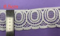 China Water Soluble Milk yarn embroidery lace trim,  French embroidery Lace trim for sale