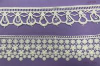 China Water Soluble Milk yarn embroidery lace trim,  French embroidery Lace trim for sale