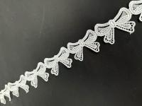 China Milk Yarn  Embroidered butter fly Patch polyester butter fly Embroidered LACE TRIM  for Dress for sale