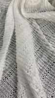 China Cotton Chicken Embroidery Lace Fabric for Dress Shirt Exquisite White Embroidery Feature Fabric for sale