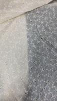 China Customized Cotton Lace Fabric with Carving Hole and Embroidered Flower Pattern for Women's Dress for sale