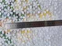 China Milk Silk Water-Soluble Lace Fabric Elegant Water-Soluble Embroidery Fabric for sale