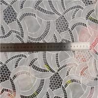 China Manufacturer Direct Sales Customized Milk Silk Embroidery Lace Fabric for National Style Clothing Dresses Elegant Style for sale