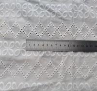 China Chicken Embroidery Cotton Lace Fabric for Ladies' Dress Elegant Embroidered Lace Material for sale
