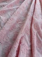 China Wholesale Custom Design White Chicken Embroidery Lace Fabric for Ladies' Dress Embroidery Fabric with Beautiful Embroidery Work for sale