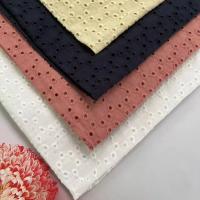 China Wholesale 100% Cotton Chicken Embroidery Eyelet Lace Fabric Customizable Pattern for House Decoration for sale