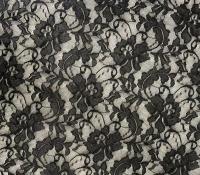 China High-quality Evening Dress Black  Lace Fabric Nylon +spandex   Embroidery Fabric  for Wedding for sale