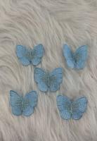 China 3D Hand Embroidered Butterfly Patch with Flash for Clothing Premium Accessories for sale
