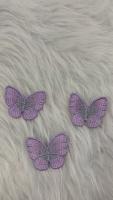 China 3D Hand Embroidered Butterfly Patch with Flash for Clothing Premium Accessories for sale