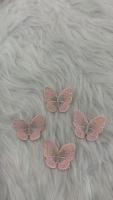 China 3D Hand Embroidered Butterfly Patch with Flash for Clothing Premium Accessories for sale